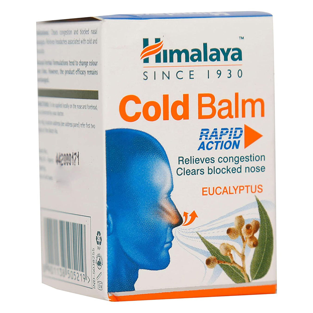Buy Himalaya Rapid Action Eucalyptus Cold Balm, 10 gm | 19 Minutes ...