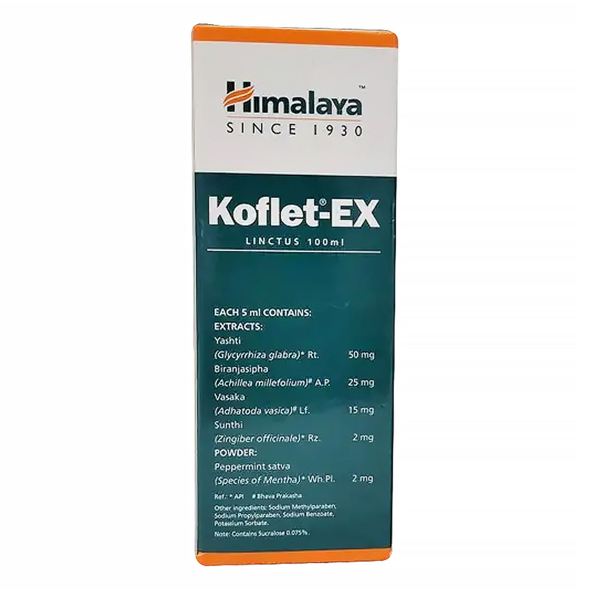 Buy Himalaya Koflet-EX Sugar Free Linctus syrup, 100 ml | 19 Minutes ...