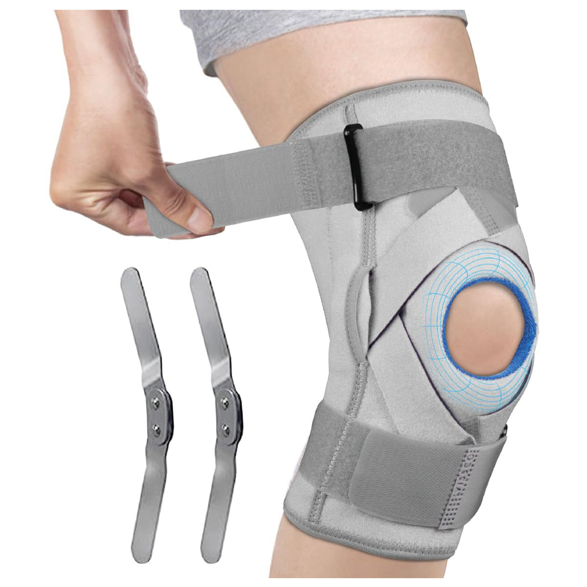 Buy Vissco Hinged Patella Knee Brace Small, 1 Count | 19 Minutes ...