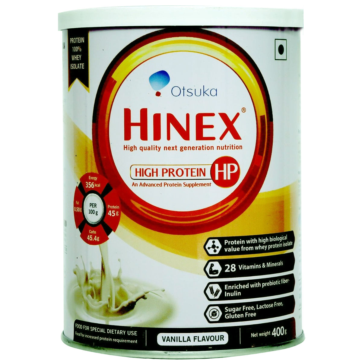 Hinex HP High Protein Vanilla Powder | Uses, Side Effects, Price ...