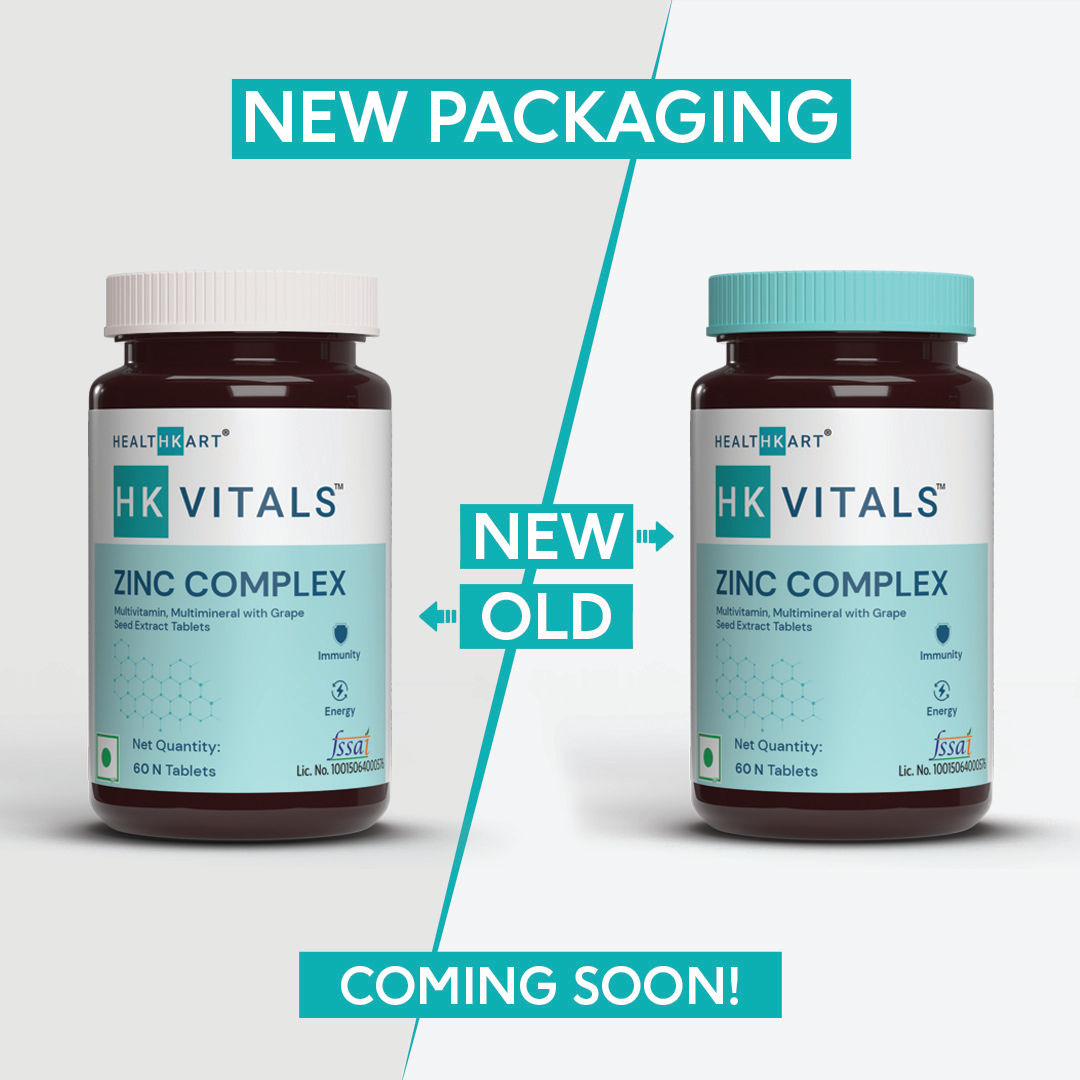 Healthkart HK Vitals Zinc Complex, 60 Tablets Price, Uses, Side Effects ...