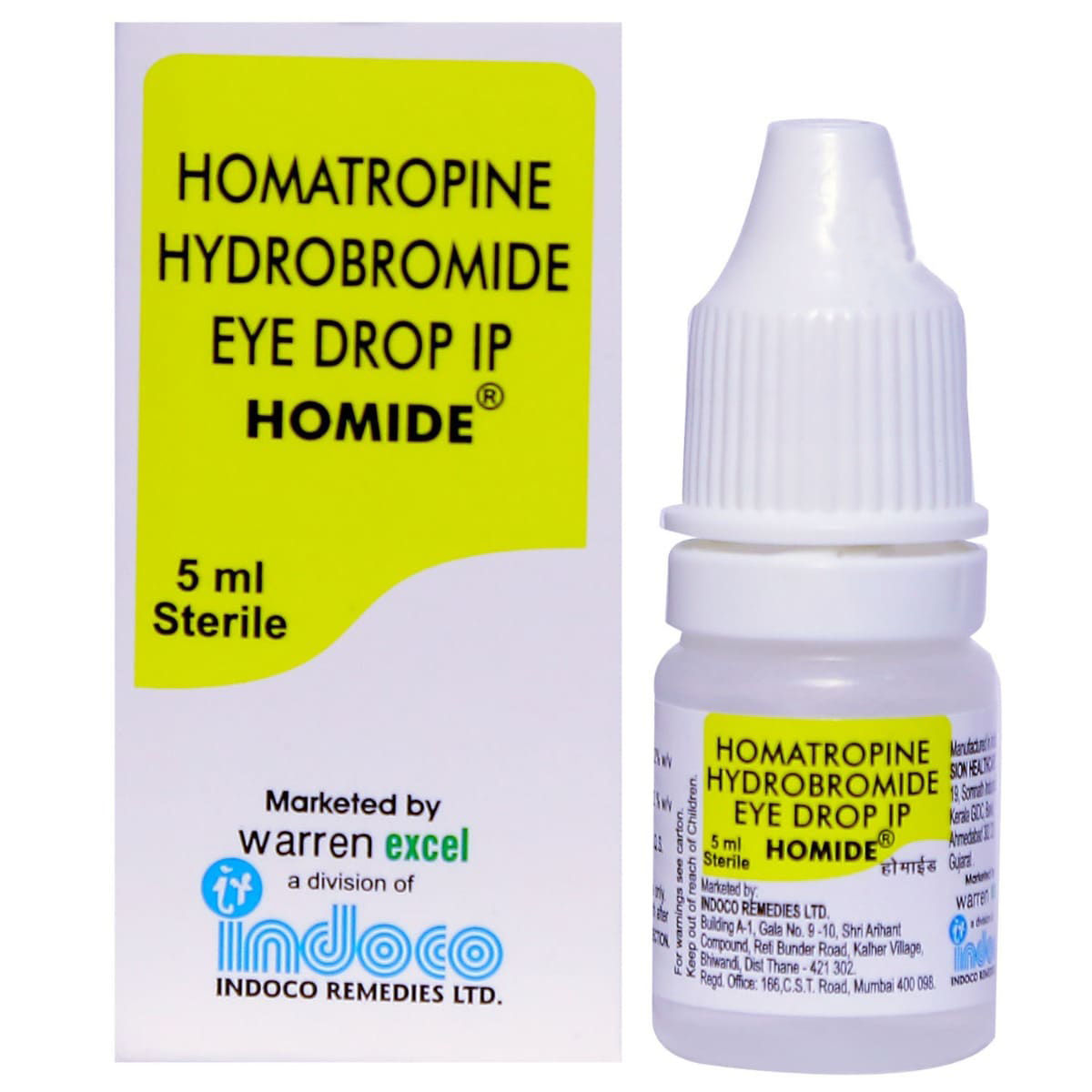 Homide Eye Drops 5 ml | Uses, Side Effects, Price | Apollo Pharmacy