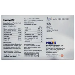 Hueso Iso Tablet | Uses, Side Effects, Price | Apollo Pharmacy