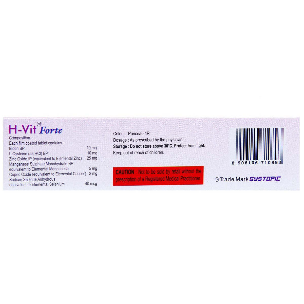 H-Vit Forte Tablet | Uses, Side Effects, Price | Apollo Pharmacy