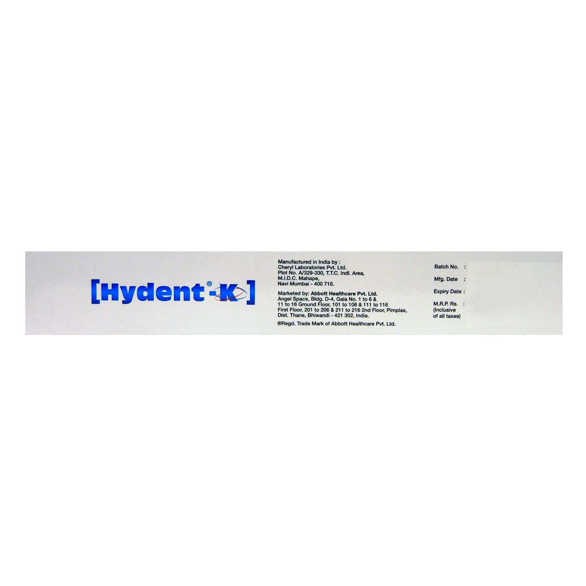 Hydent-K Sensitive Teeth Toothpaste, 100 gm Price, Uses, Side Effects ...