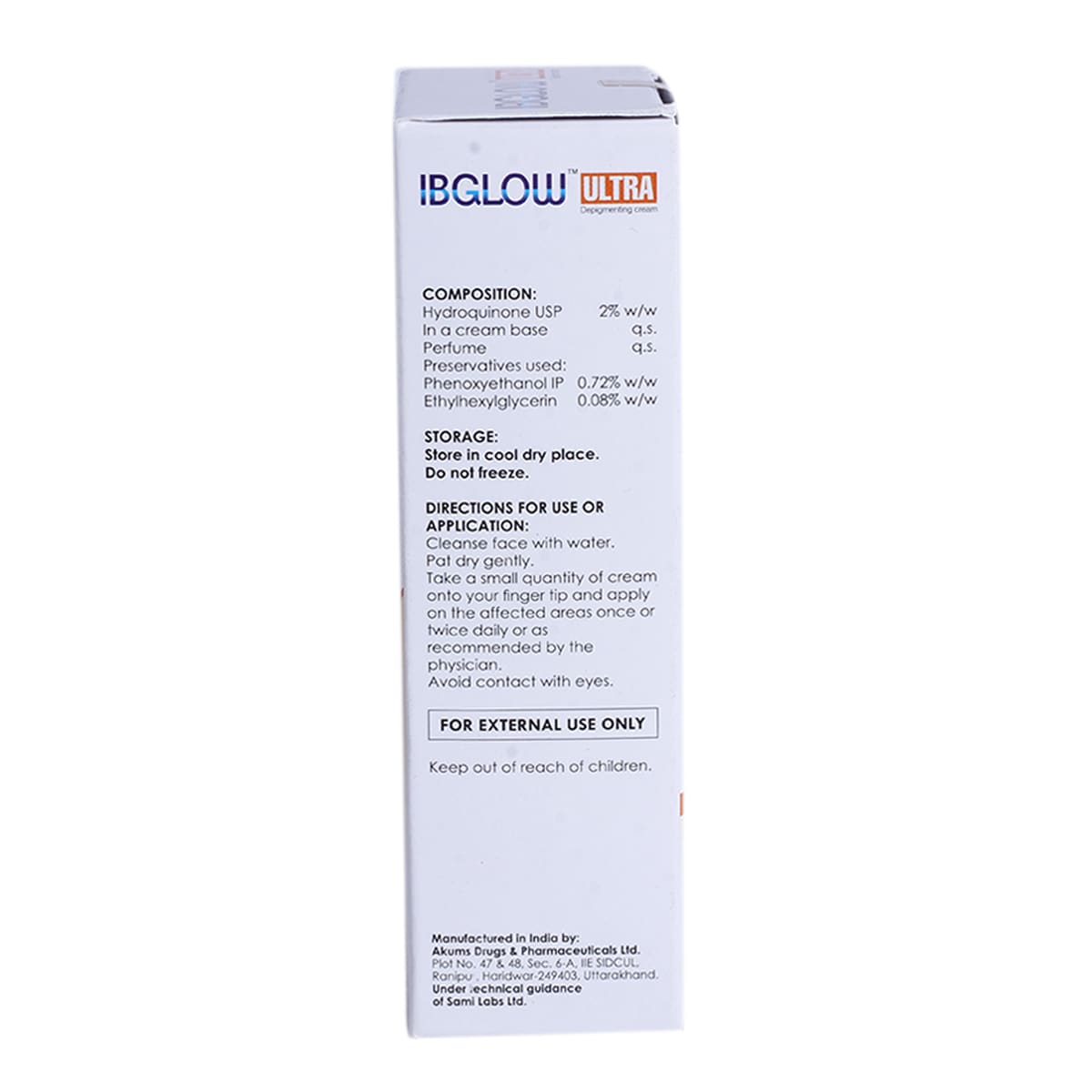 Ibglow Ultra Cream 15 gm Price, Uses, Side Effects, Composition ...