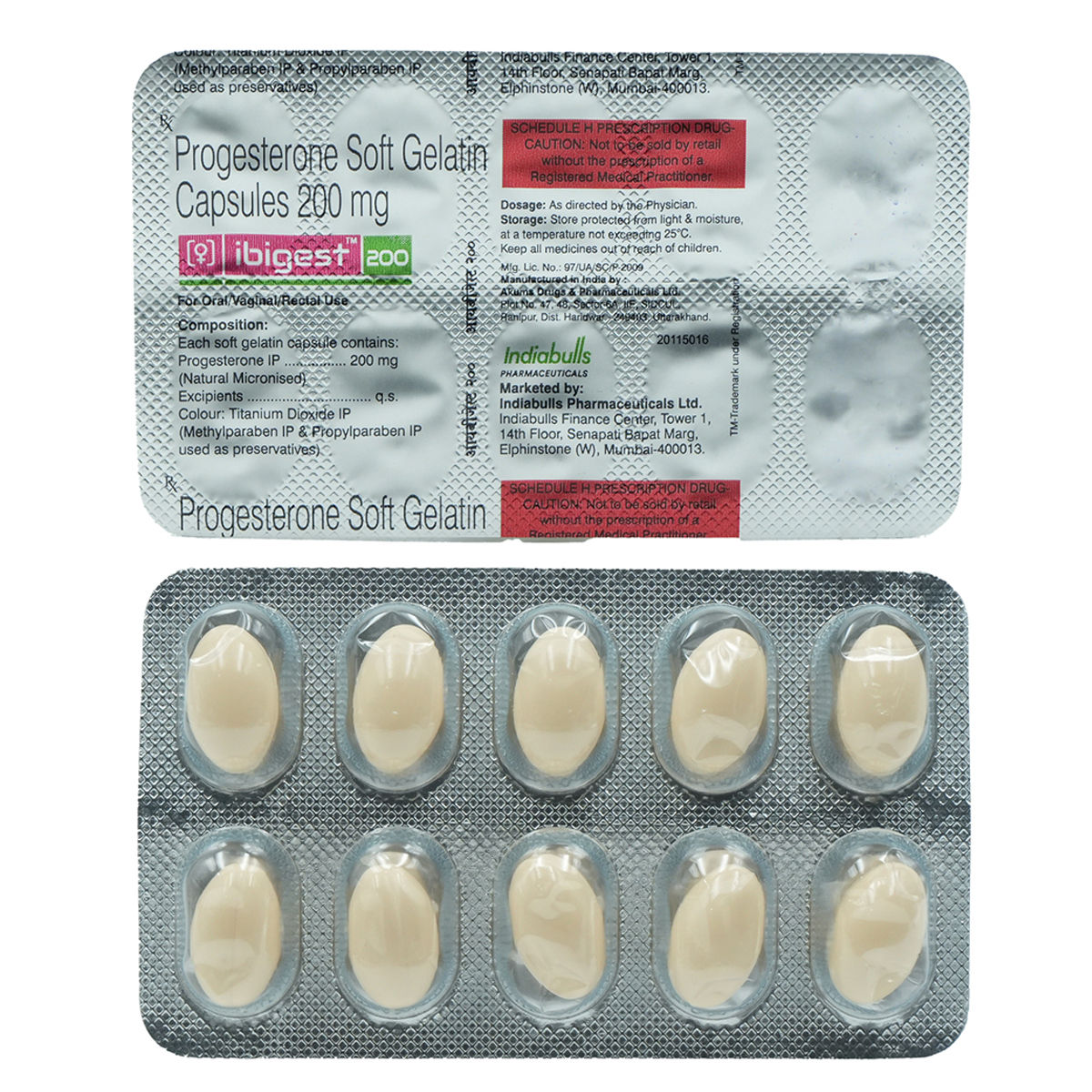 Ibigest 200mg Softgel Capsule (Oral/Vaginal/Rectal) | Uses, Side ...