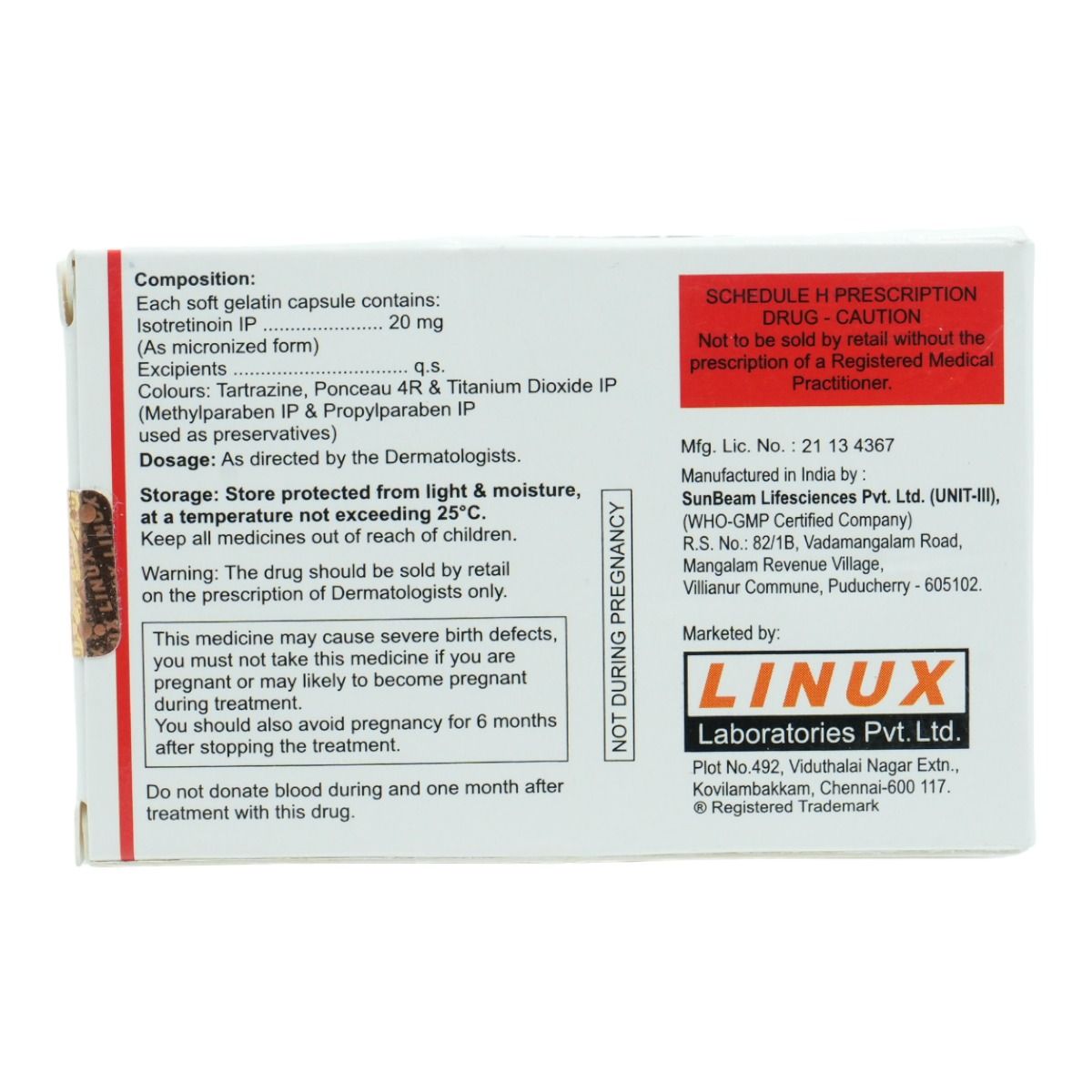 Ibitret-20Mg Capsule 10'S Price, Uses, Side Effects, Composition ...