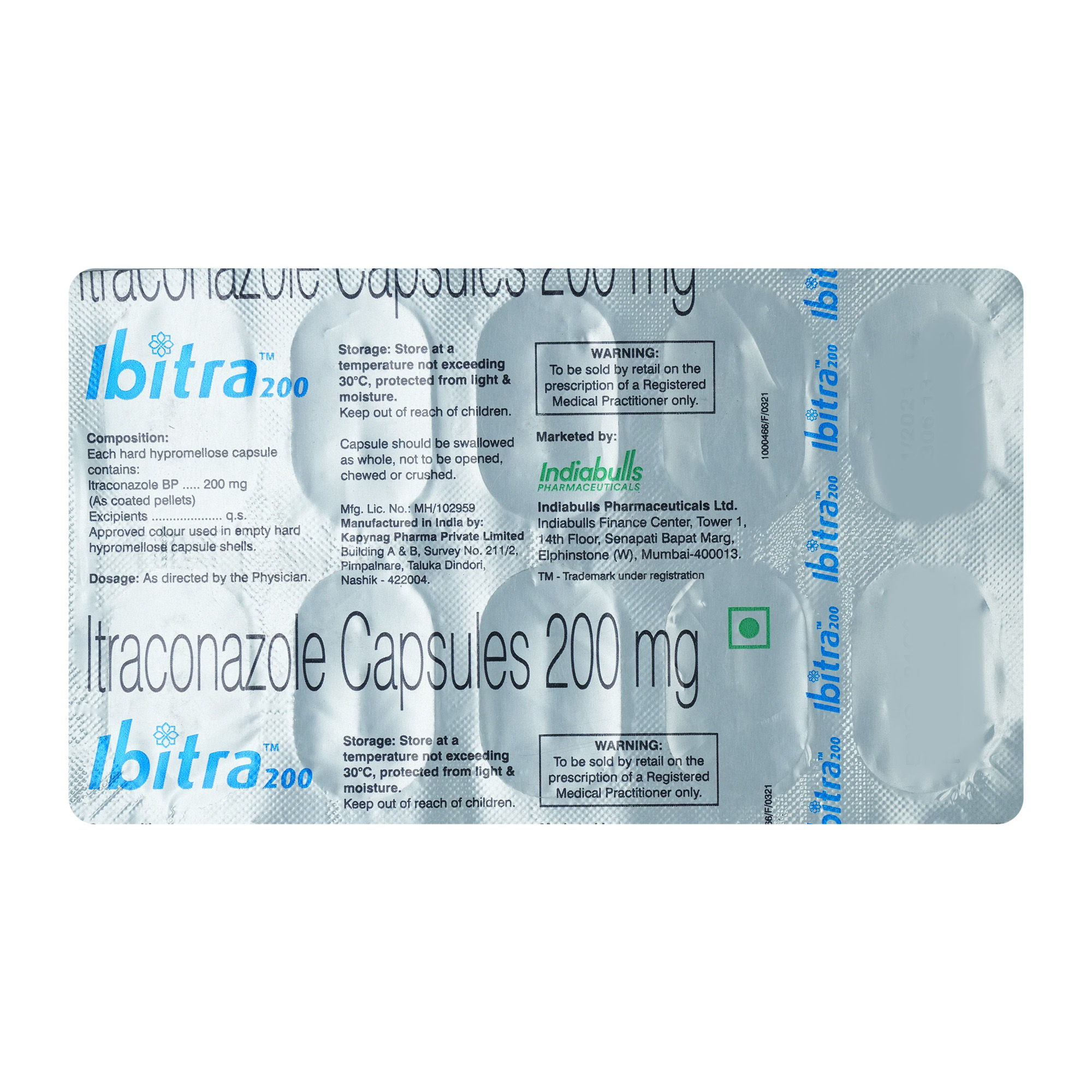 Ibitra 200 Capsule 10's Price, Uses, Side Effects, Composition - Apollo Pharmacy