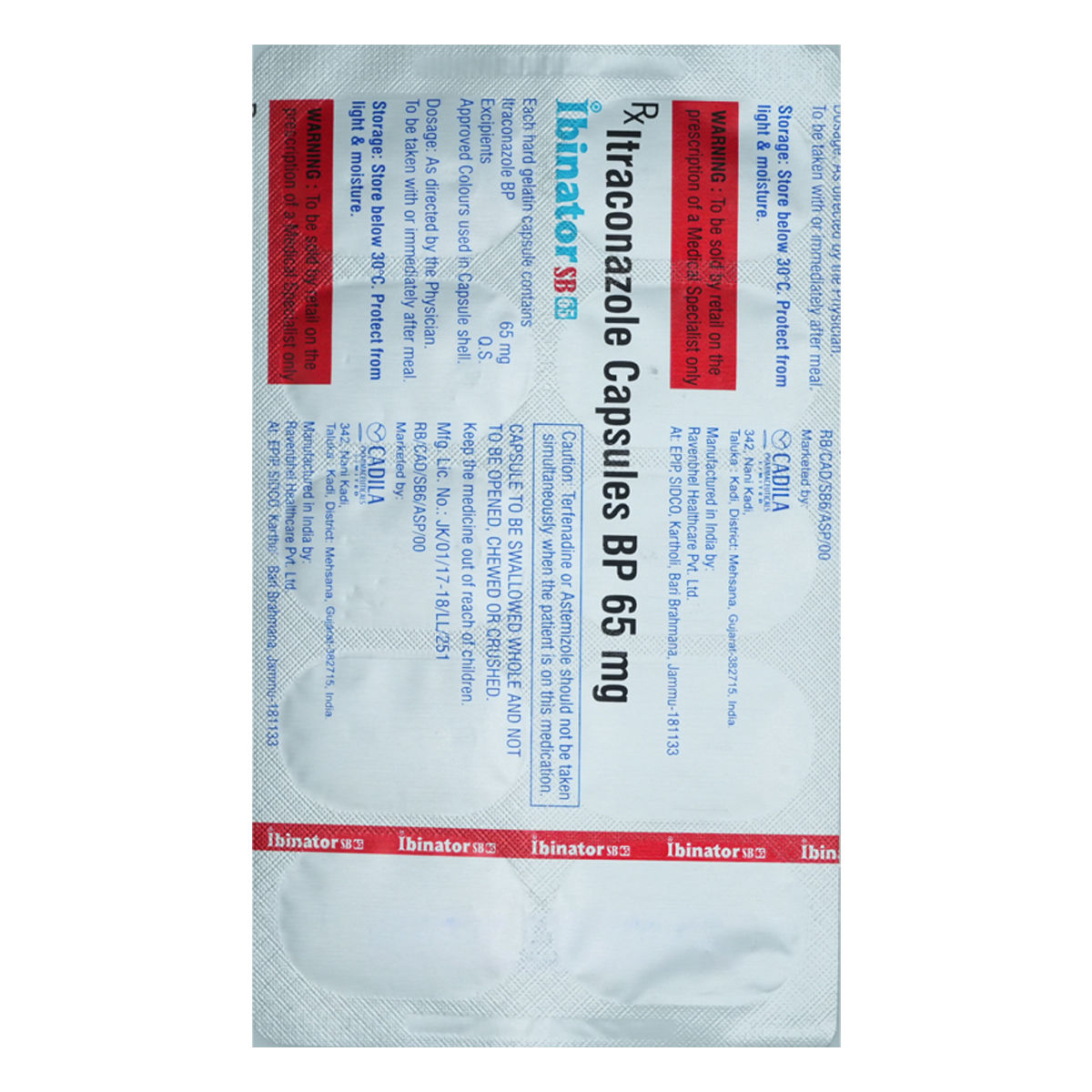 Ibinator SB 65 Capsule | Uses, Side Effects, Price | Apollo Pharmacy