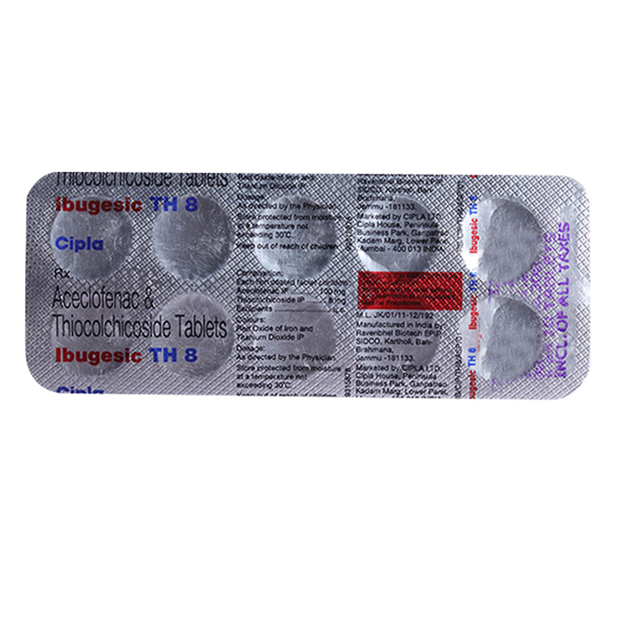 Ibugesic Th 8mg Tablet 10's Price, Uses, Side Effects, Composition ...
