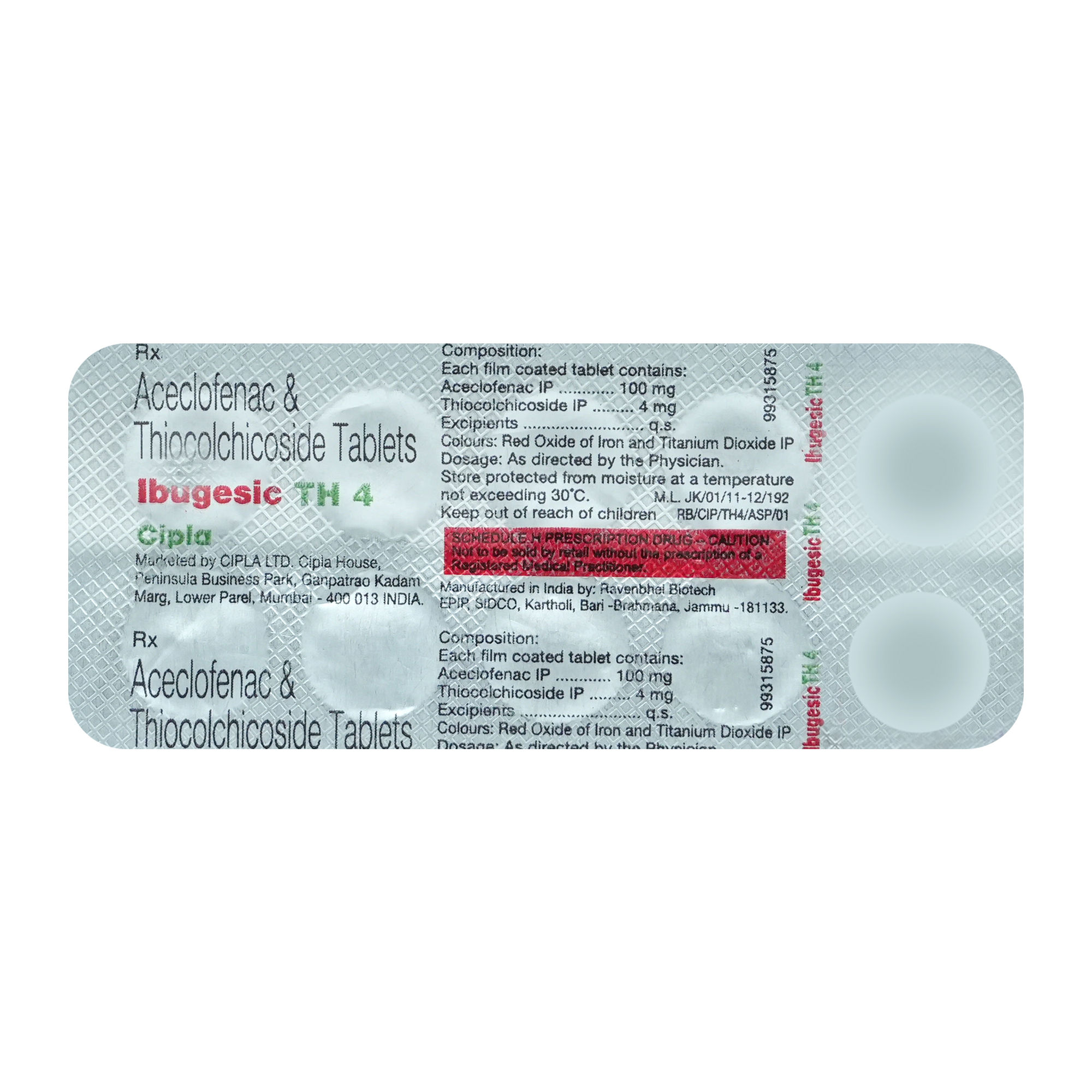 Ibugesic Th 4mg Tablet 10's Price, Uses, Side Effects, Composition ...