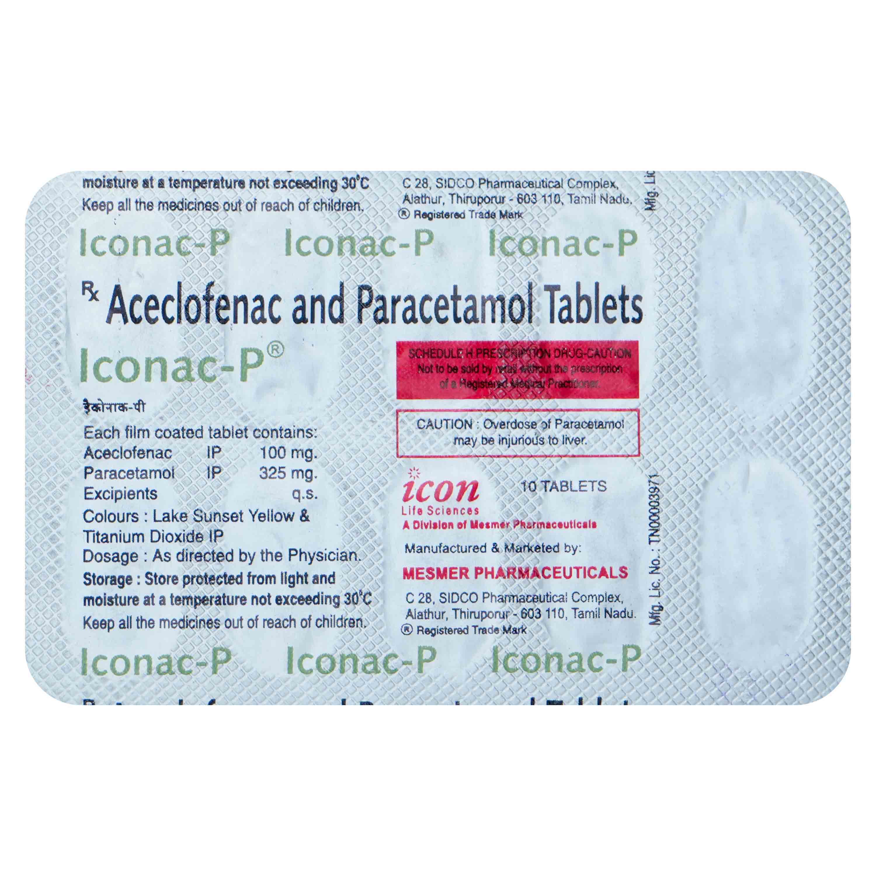 Iconac-P Tablet | Uses, Side Effects, Price | Apollo Pharmacy