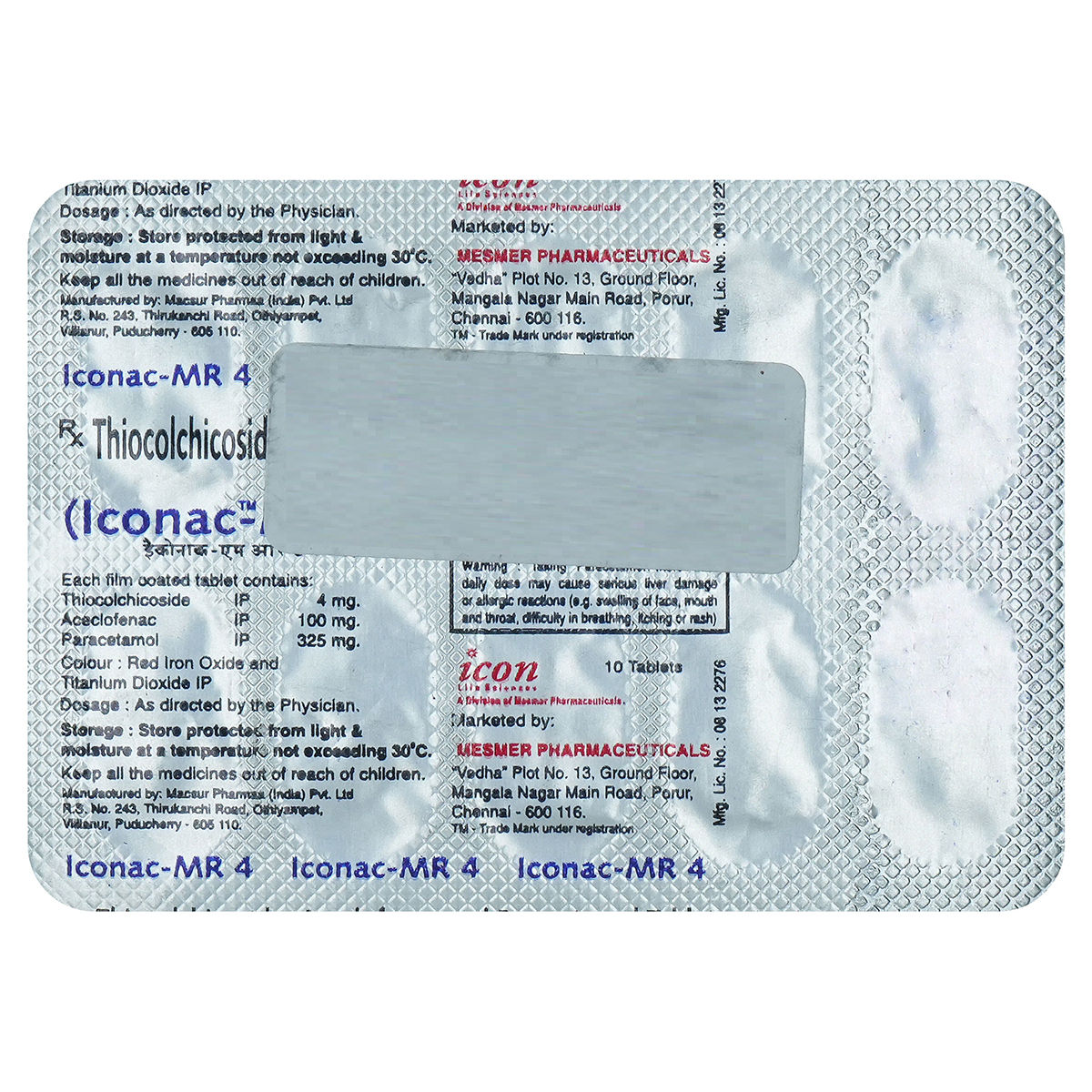 Iconac-MR 4 Tablet | Uses, Side Effects, Price | Apollo Pharmacy