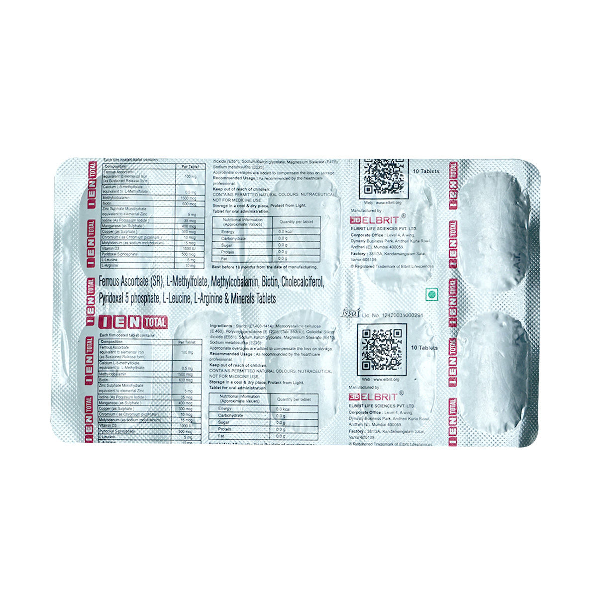 Ien Total Tablet | Uses, Side Effects, Price | Apollo Pharmacy