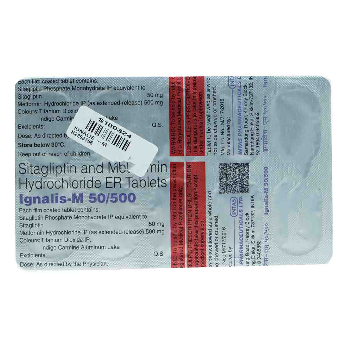 Ignalis-M 50/500 Tablet 10's Price, Uses, Side Effects, Composition ...
