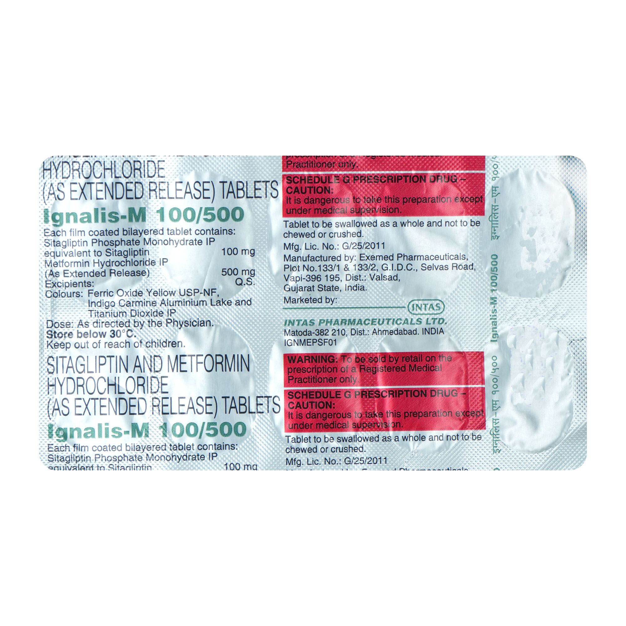 Ignalis M 100/500 mg Tablet | Uses, Side Effects, Price | Apollo Pharmacy