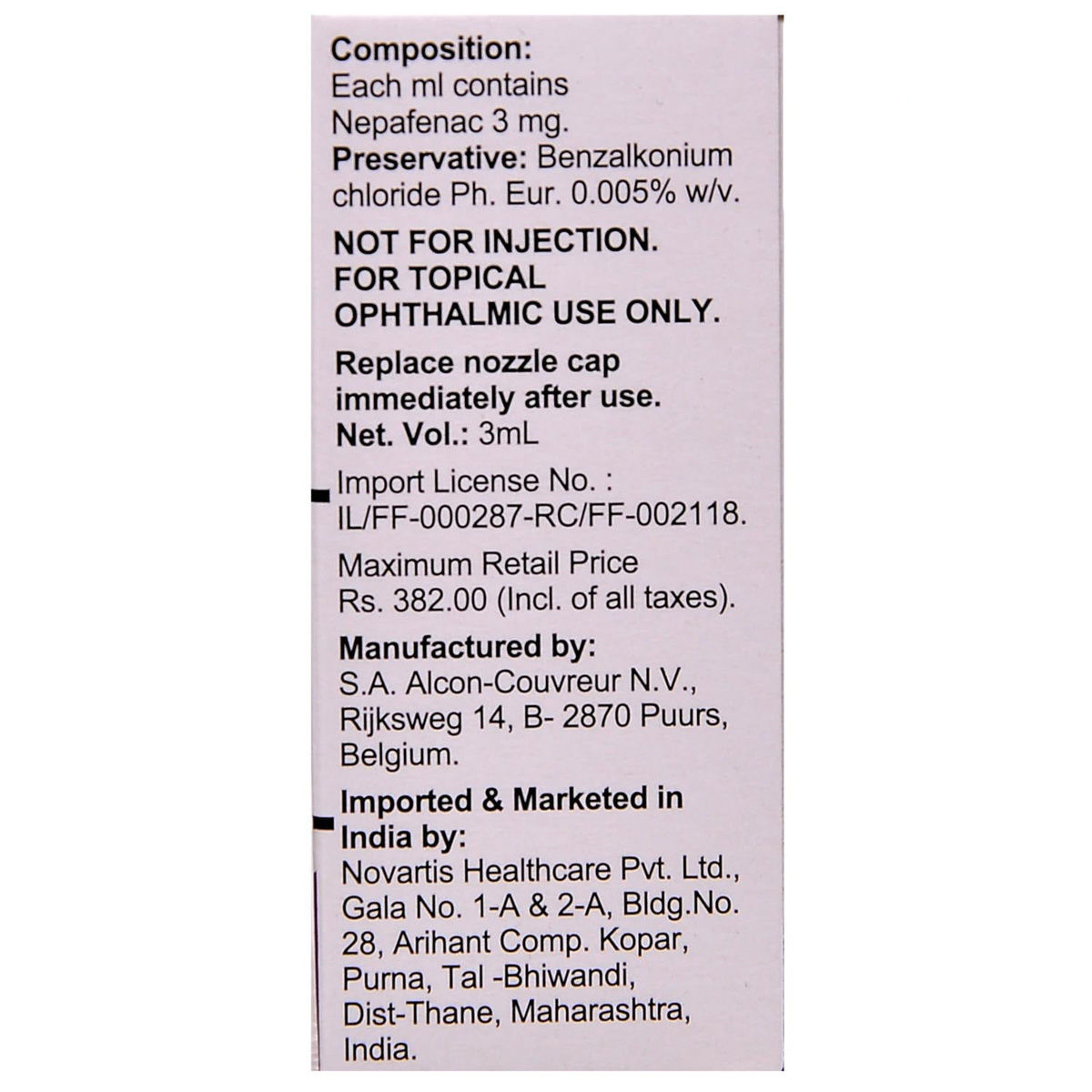 Ilevro Eye Drops 3 ml | Uses, Side Effects, Price | Apollo Pharmacy