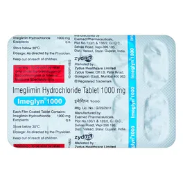 Imeglyn 1000 Tablet | Uses, Side Effects, Price | Apollo Pharmacy