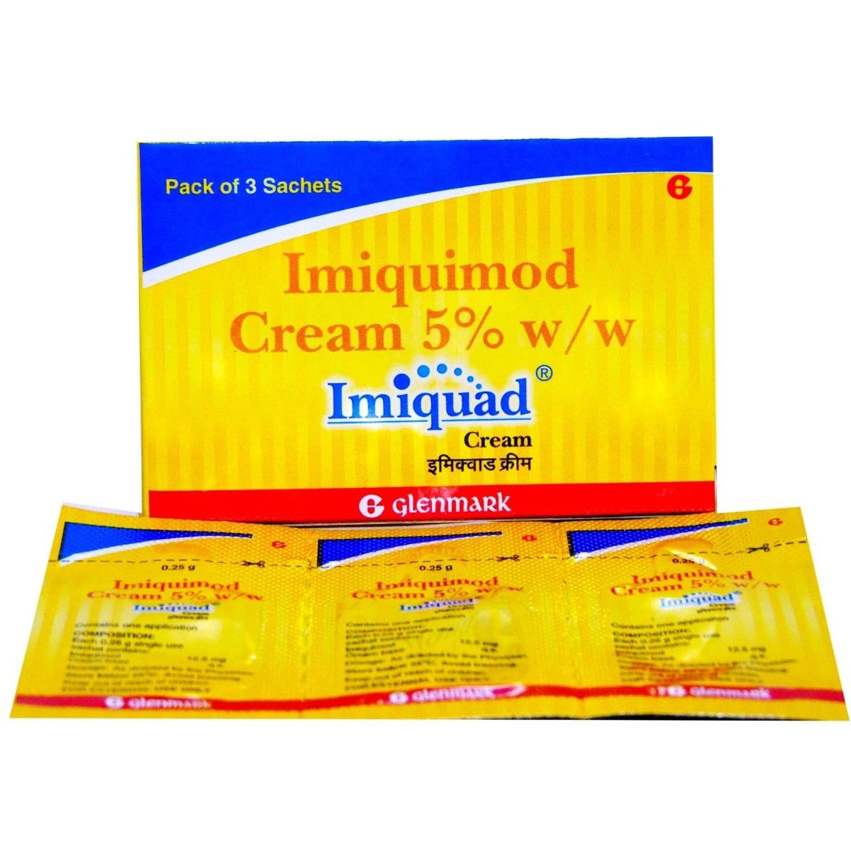 Imiquad Cream Sachet 3x0.25 gm | Uses, Side Effects, Price | Apollo ...
