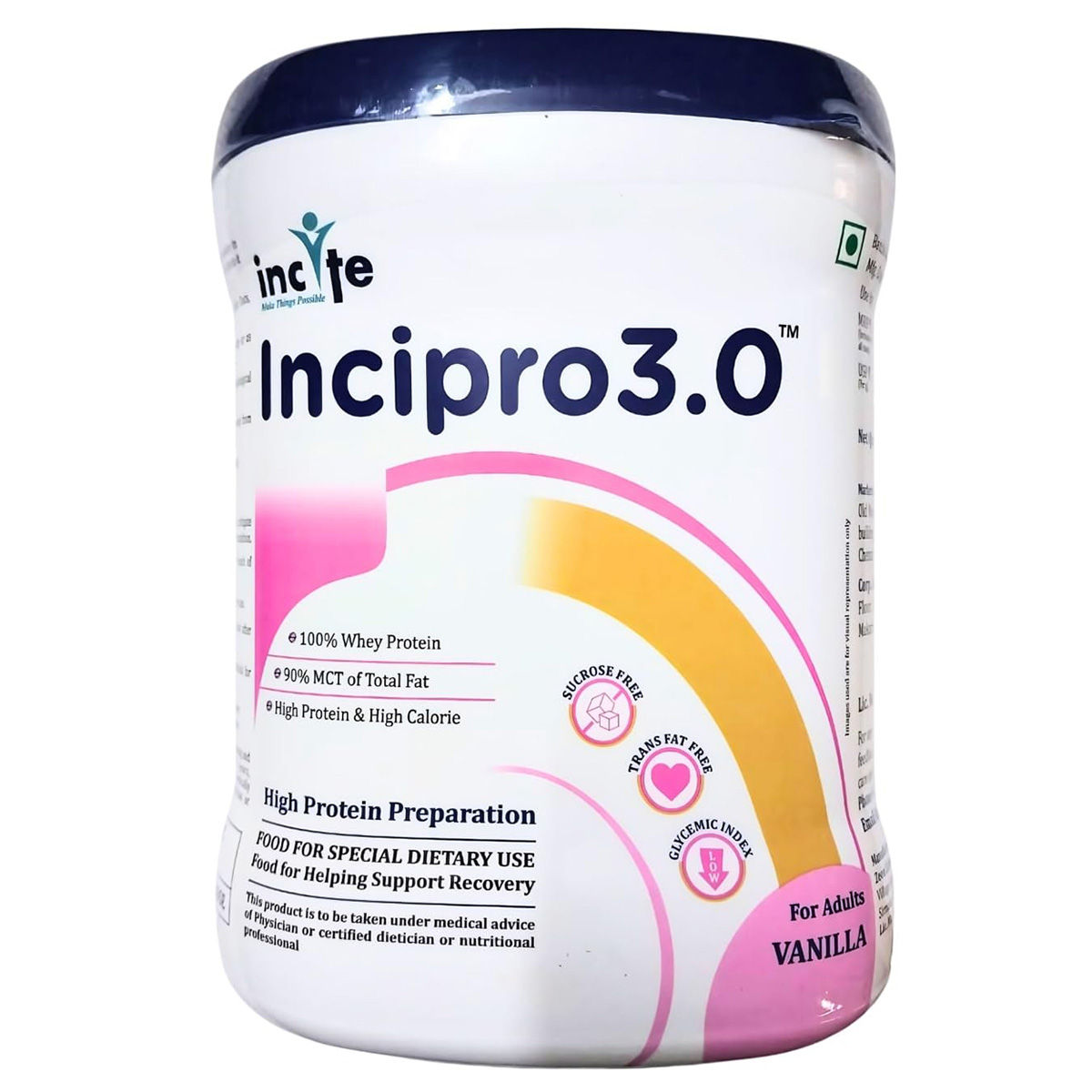 Incipro 3.0 Vanila High Protein Powder | Uses, Side Effects, Price ...