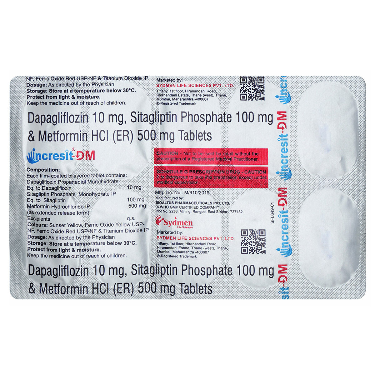 Incresit-DM Tablet 10's | Uses, Side Effects, Price | Apollo Pharmacy