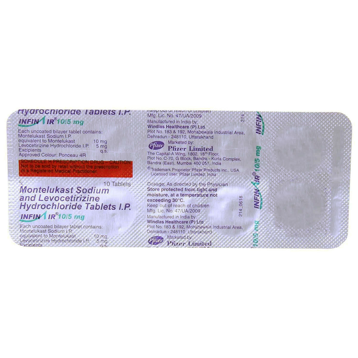 Infinair 10/5 Tablet 10's Price, Uses, Side Effects, Composition ...