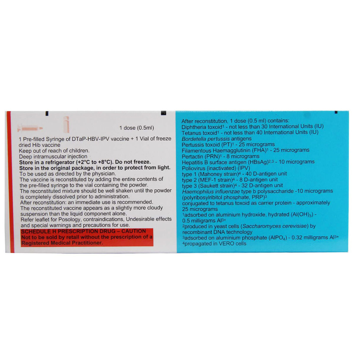 Infanrix Hexa Vaccine 0.5 ml Price, Uses, Side Effects, Composition ...