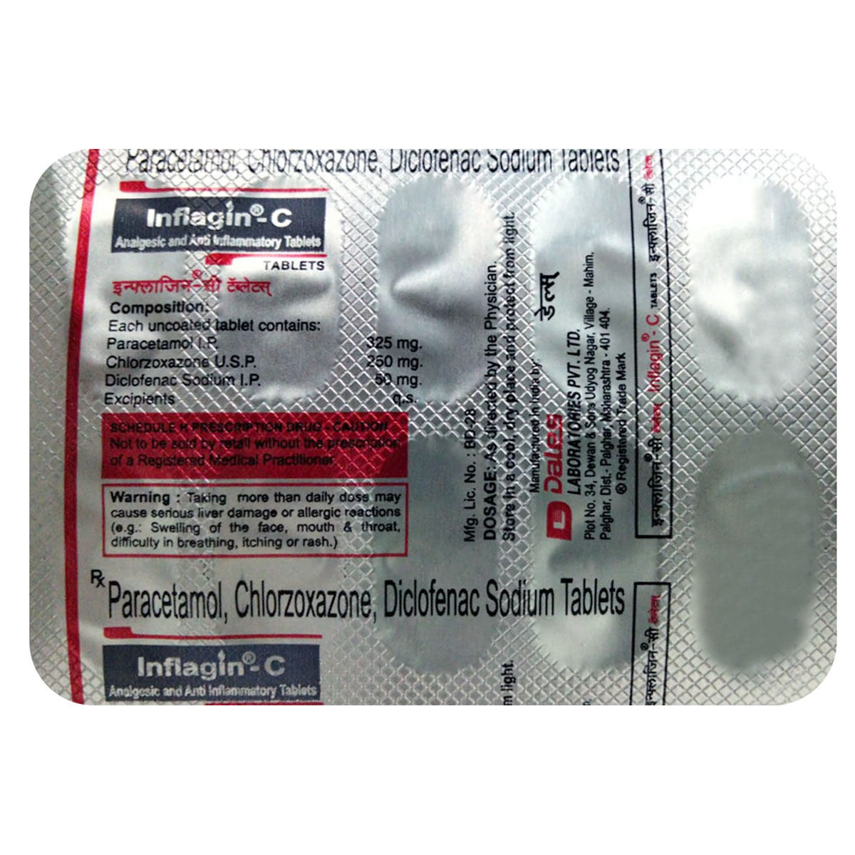 Inflagin-C Tablet | Uses, Side Effects, Price | Apollo Pharmacy