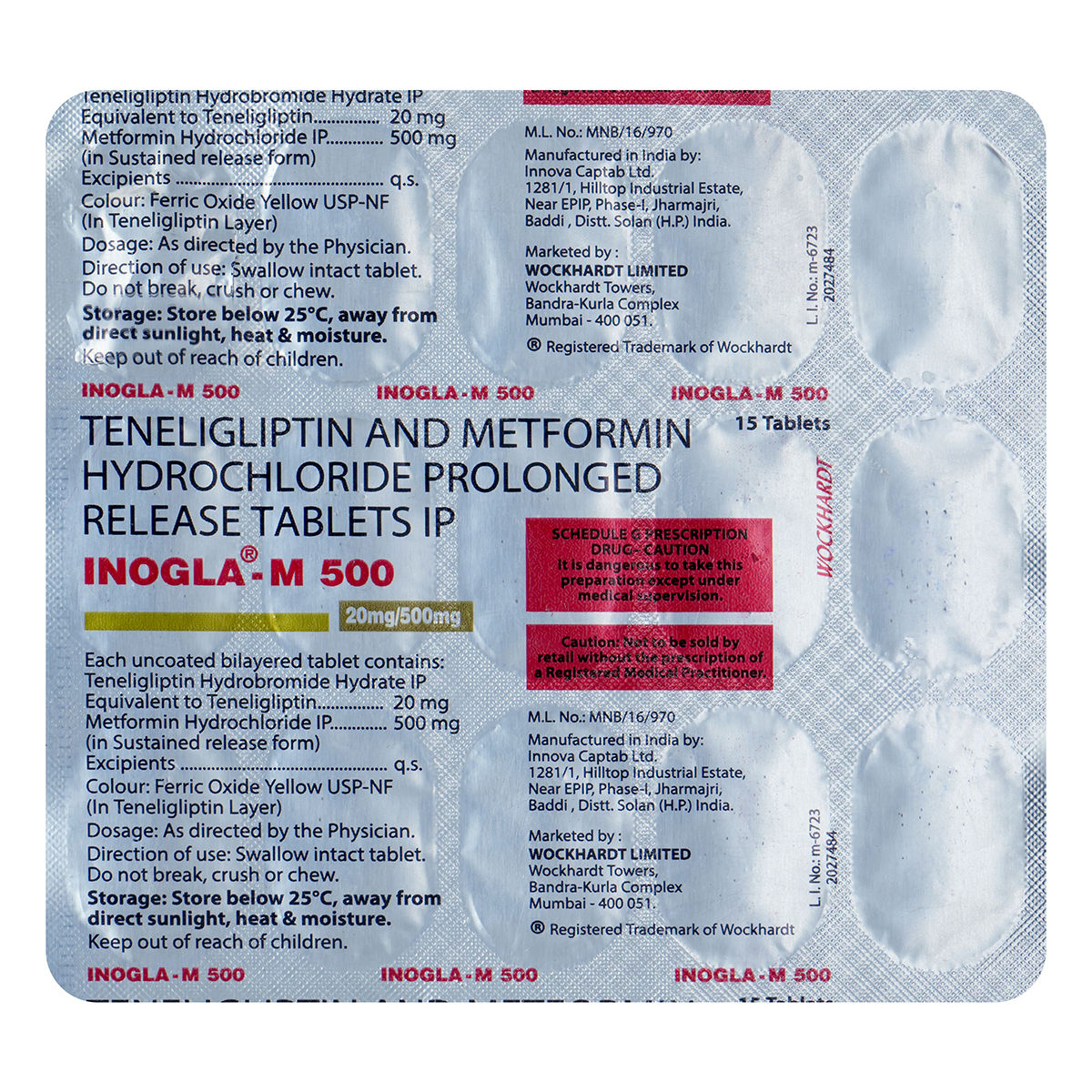 Inogla-M 500 Tablet | Uses, Side Effects, Price | Apollo Pharmacy