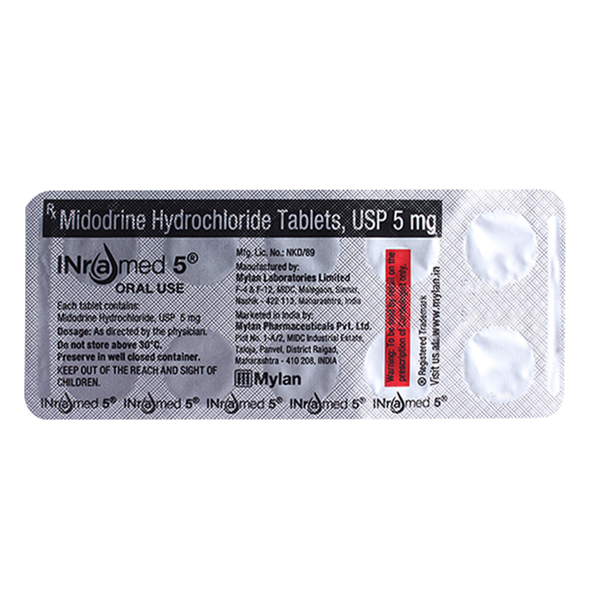 INRAMED 5 TABLETS 10'S Price, Uses, Side Effects, Composition - Apollo ...