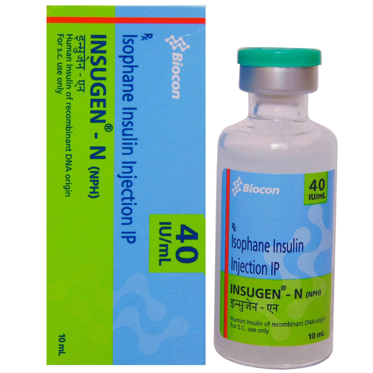 Insugen-N 40IU/ml Injection | Uses, Side Effects, Price | Apollo Pharmacy