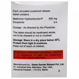 Insuform 500 SR Tablet | Uses, Side Effects, Price | Apollo Pharmacy