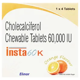 Insta 60K Chewable Tablet | Uses, Side Effects, Price | Apollo Pharmacy