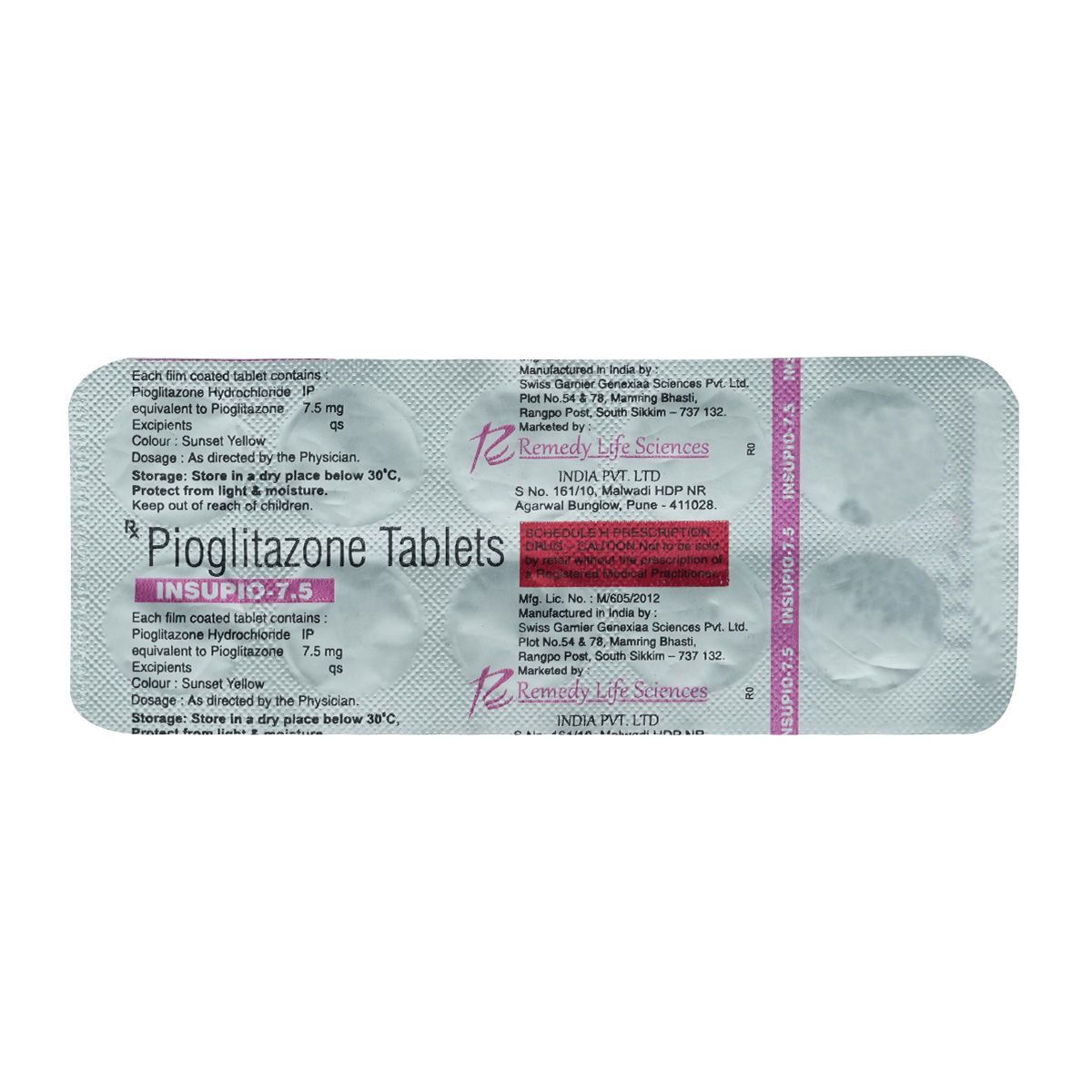Insupio-7.5 mg Tablet | Uses, Side Effects, Price | Apollo Pharmacy