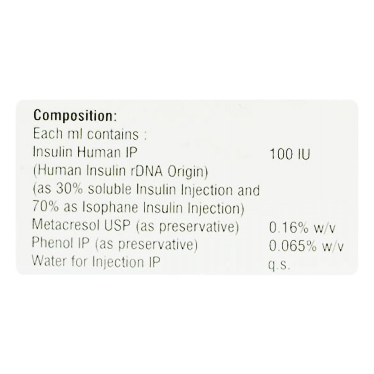 Insutrend 30/70 100IU/ml Cartridge 5x3 ml Price, Uses, Side Effects ...