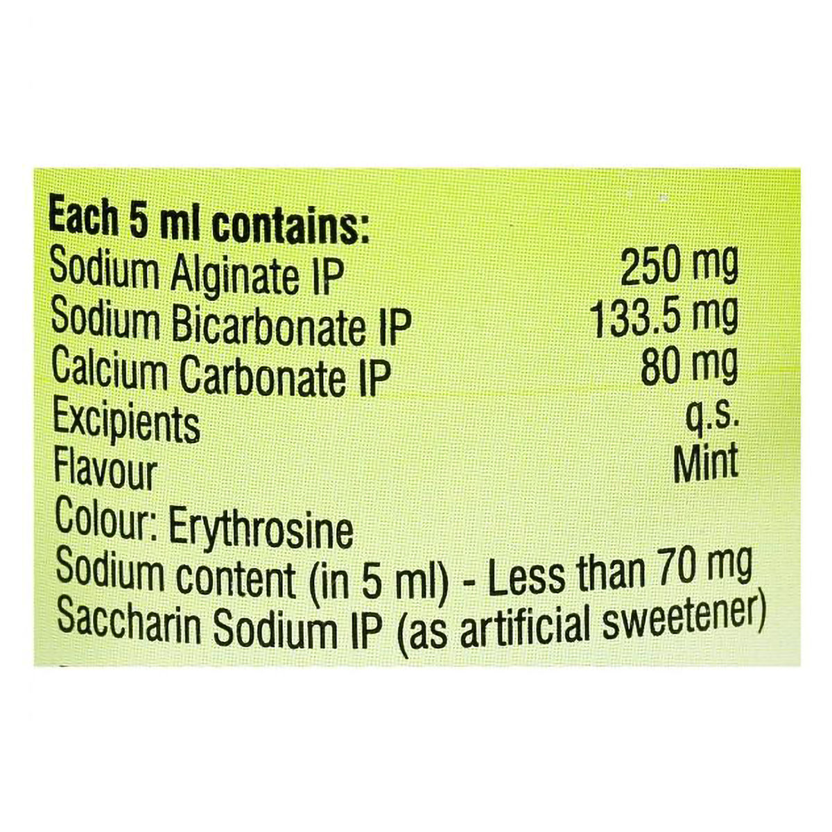 Instaraft Sugar Free Mint Oral Suspension 200 ml Price, Uses, Side ...