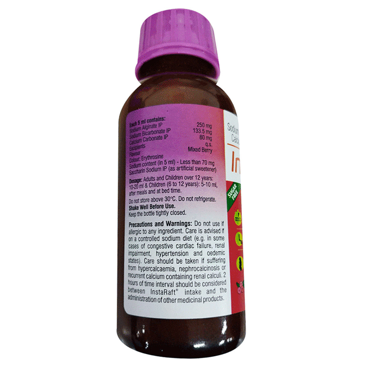 Instaraft Sugar Free Mixed Berry Flavour Oral Suspension | Uses, Side ...