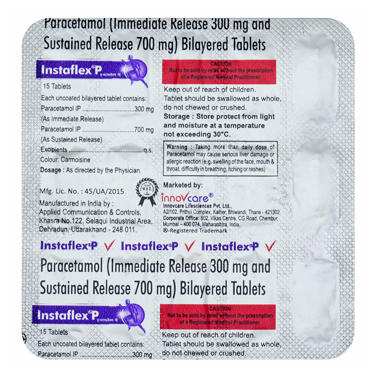 Instaflex P Tablet 15's | Uses, Side Effects, Price | Apollo Pharmacy