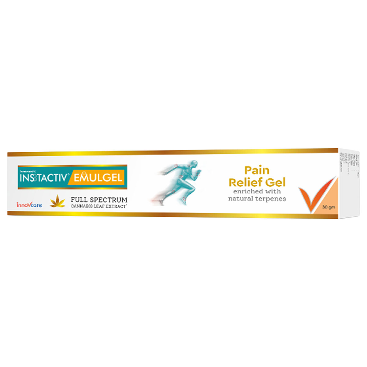 Buy Innivcare Instactiv Emulgel Pain Relief Gel, 30 gm | 19 Minutes ...