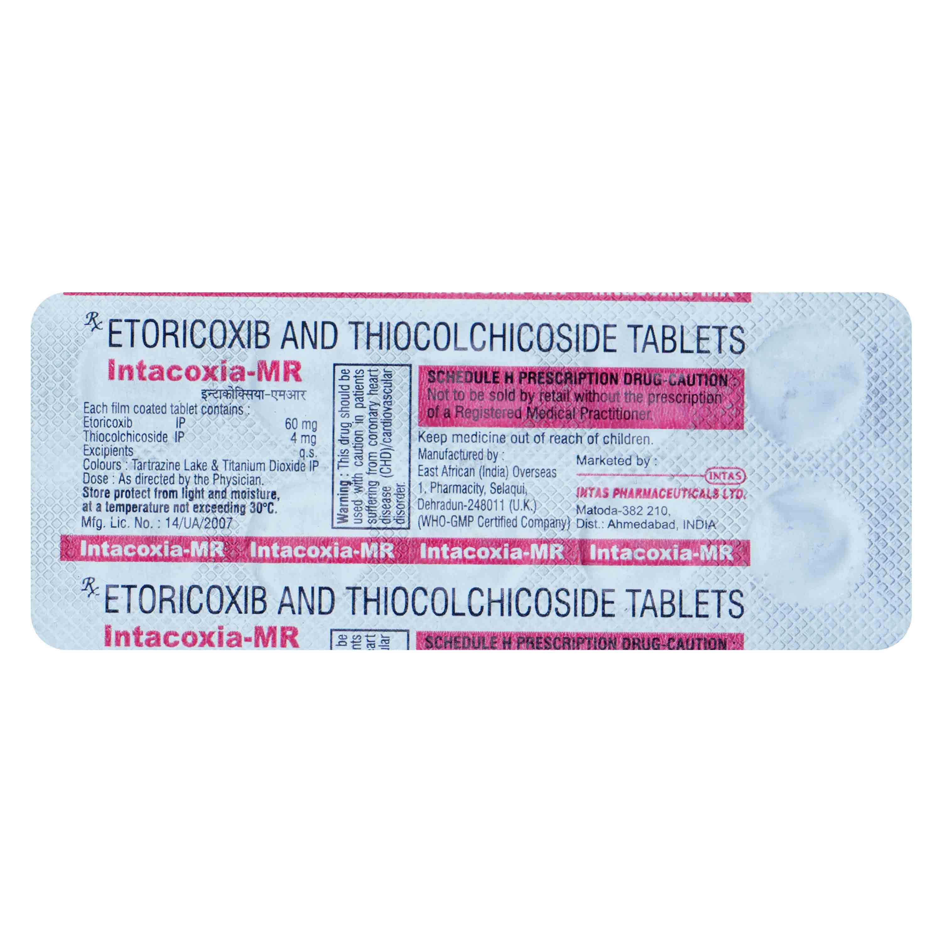 Intacoxia-MR Tablet | Uses, Side Effects, Price | Apollo Pharmacy