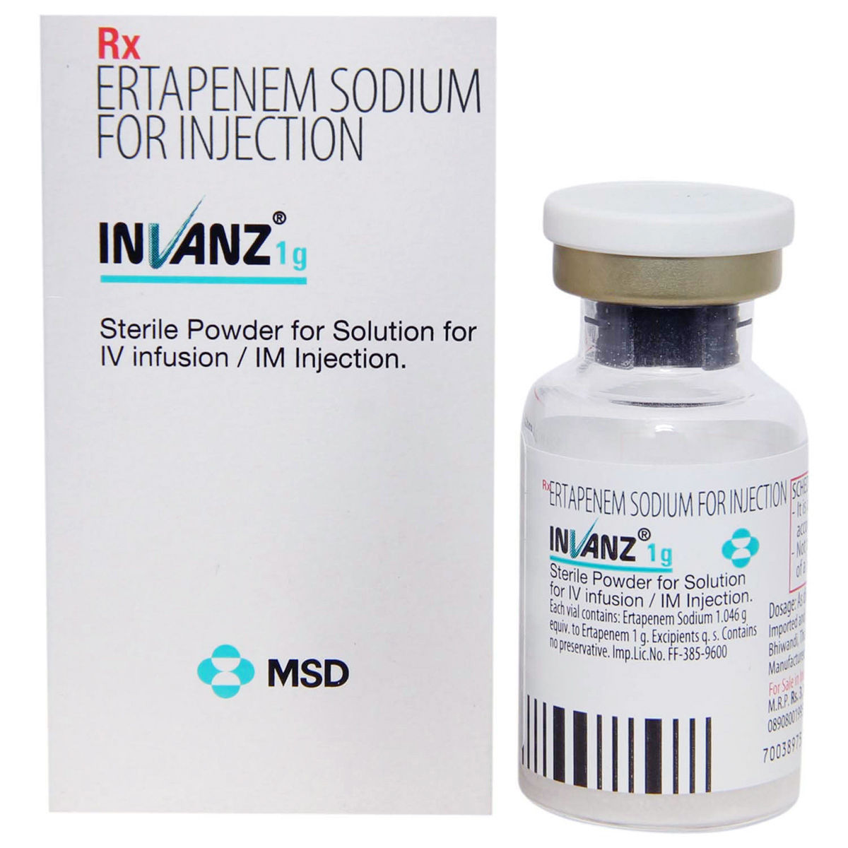 Invanz 1gm Injection | Uses, Side Effects, Price | Apollo Pharmacy