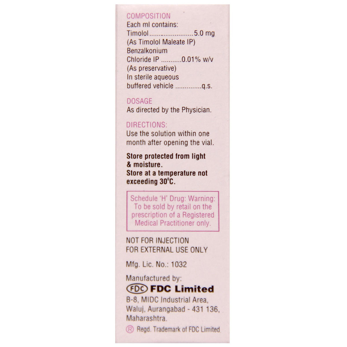 Iotim 0.5% Eye Drops 5 ml | Uses, Side Effects, Price | Apollo Pharmacy