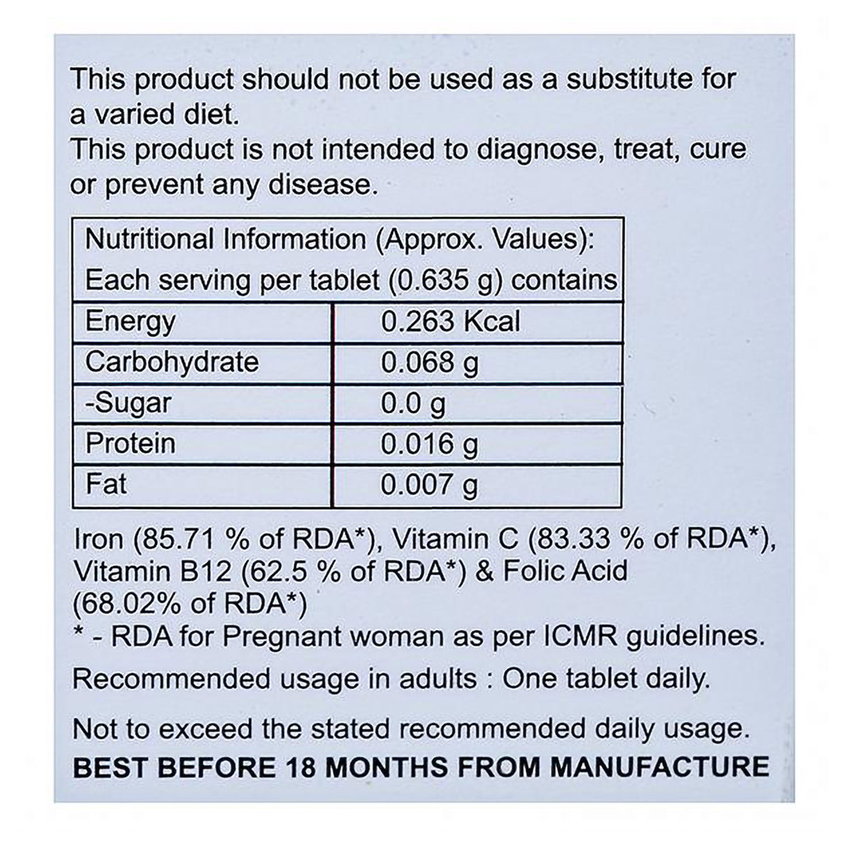 Ironergy Tablet 10's Price, Uses, Side Effects, Composition - Apollo ...