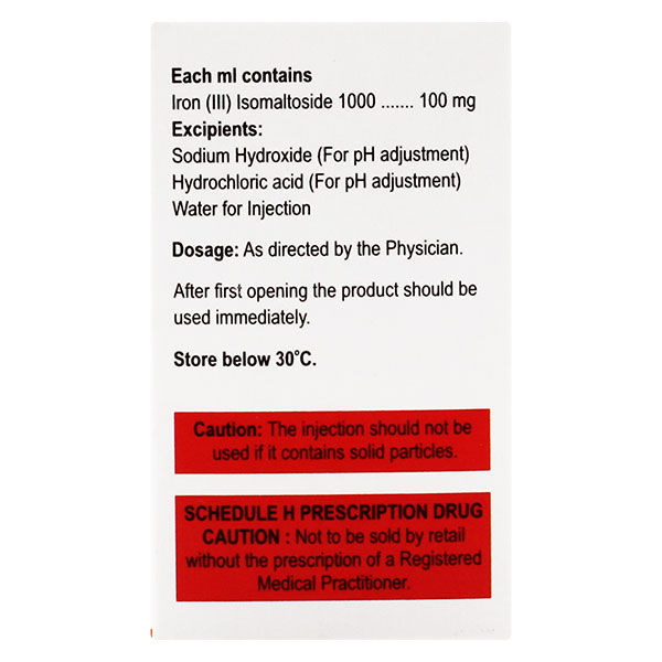 Irohigh 100 Injection 5 ml Price, Uses, Side Effects, Composition ...