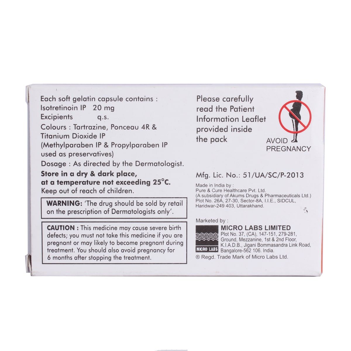 Isotane-20 Capsule 10's Price, Uses, Side Effects, Composition - Apollo ...