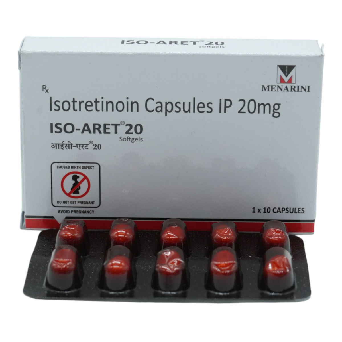 Iso-Aret 20 mg Capsule 10's Price, Uses, Side Effects, Composition ...