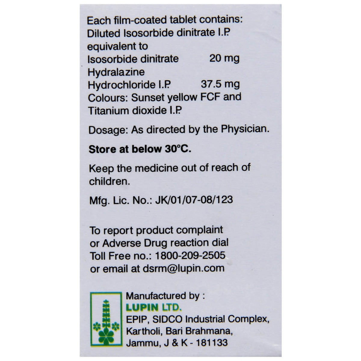 Isolazine Tablet 15's Price, Uses, Side Effects, Composition - Apollo ...