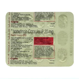 Isotroin-20 Softgel Capsules | Uses, Side Effects, Price | Apollo Pharmacy
