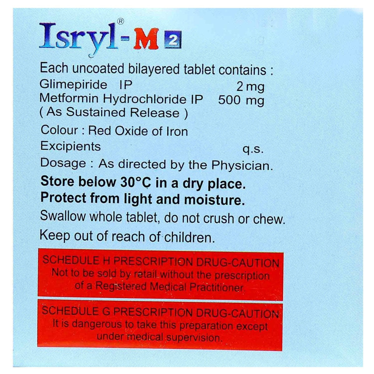 Isryl-M 2 Tablet | Uses, Side Effects, Price | Apollo Pharmacy